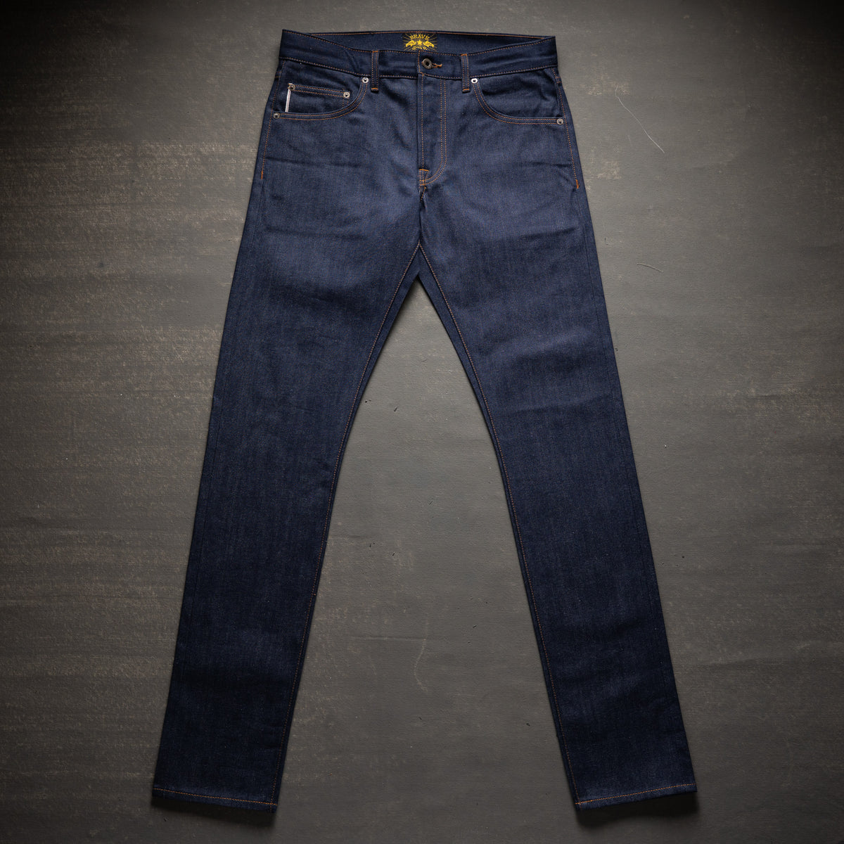 Slim Straight 12.5oz WWII Blue Selvage | Brave Star - Brave Star Selvage