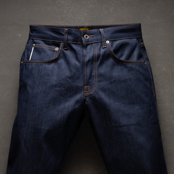Slim Straight 12.5oz WWII Blue Selvage | Brave Star - Brave Star Selvage
